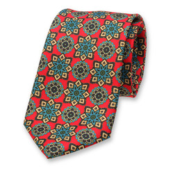 Cravate Médaillon Rouge Vif | Cravates.fr